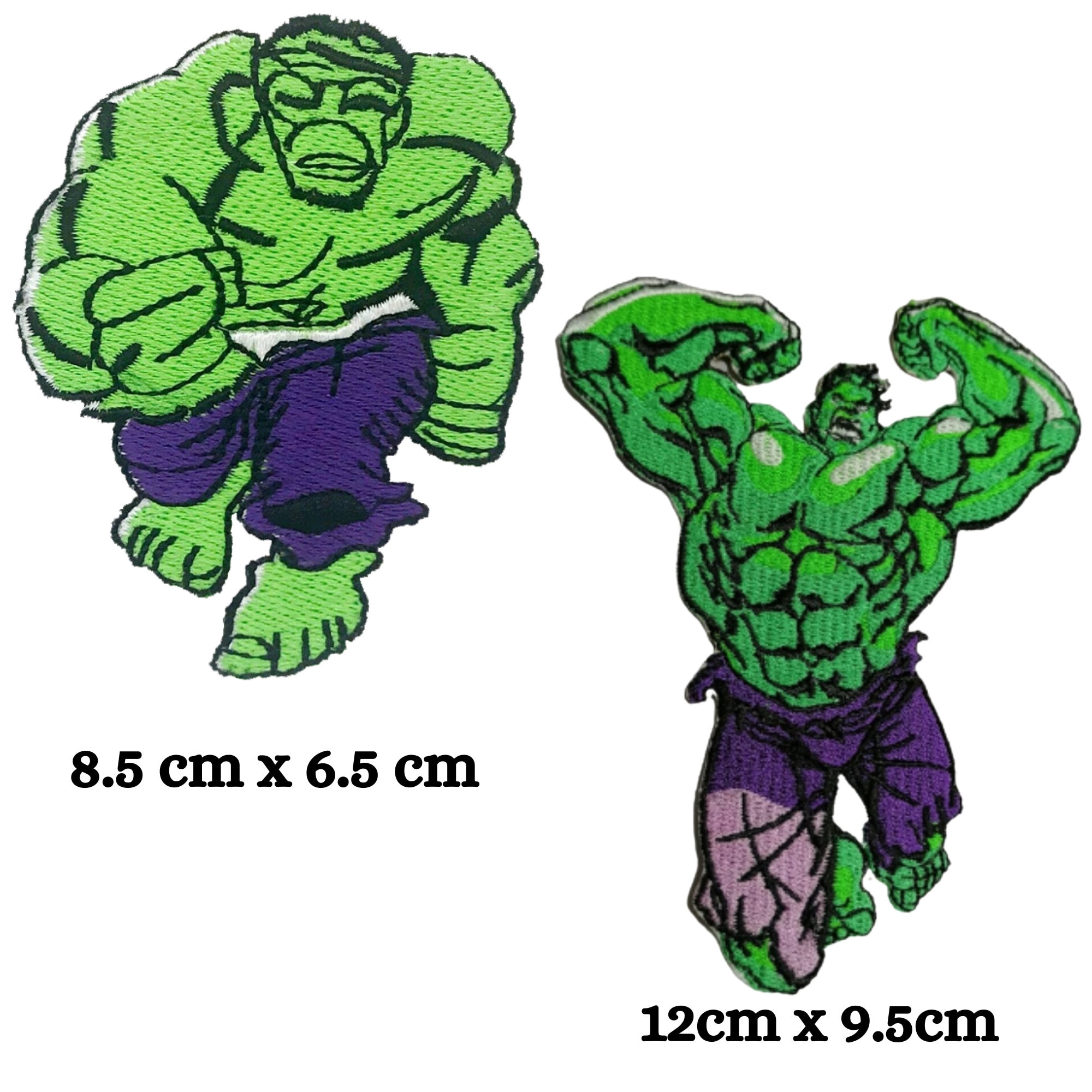 Incredible Superhero Hulk Running Die Cut Iron on Sew on Embroidered Patches for Jackets Jeans ...