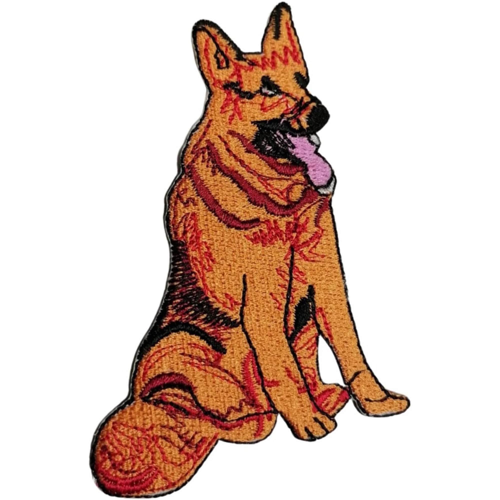 German Shepherd Dog Embroidered Patches Sew on / Iron on Biker Nature ...