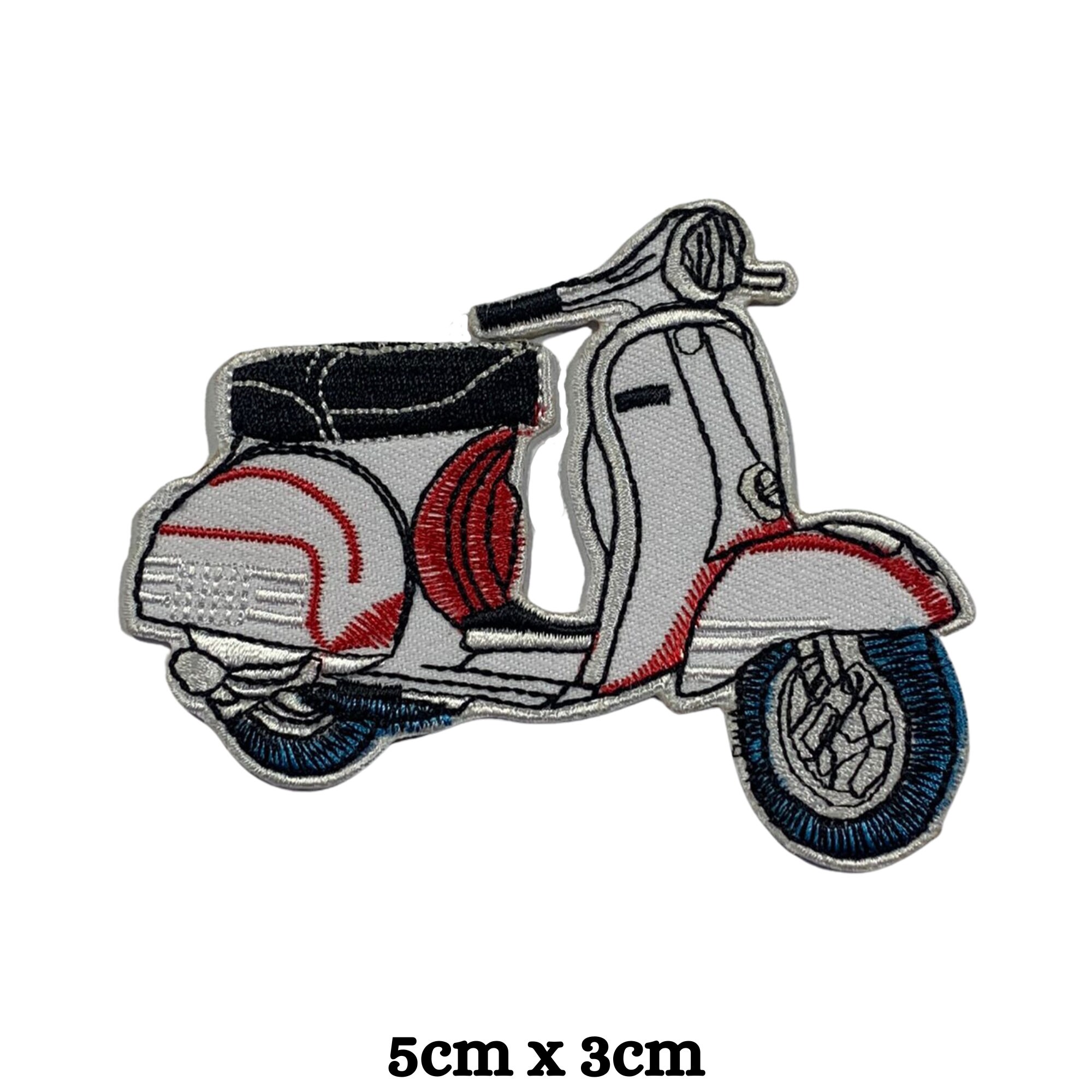 Vespa Scooter Iron-on Patch, Motor Scooter Ride Badge, Moped Decorative ...