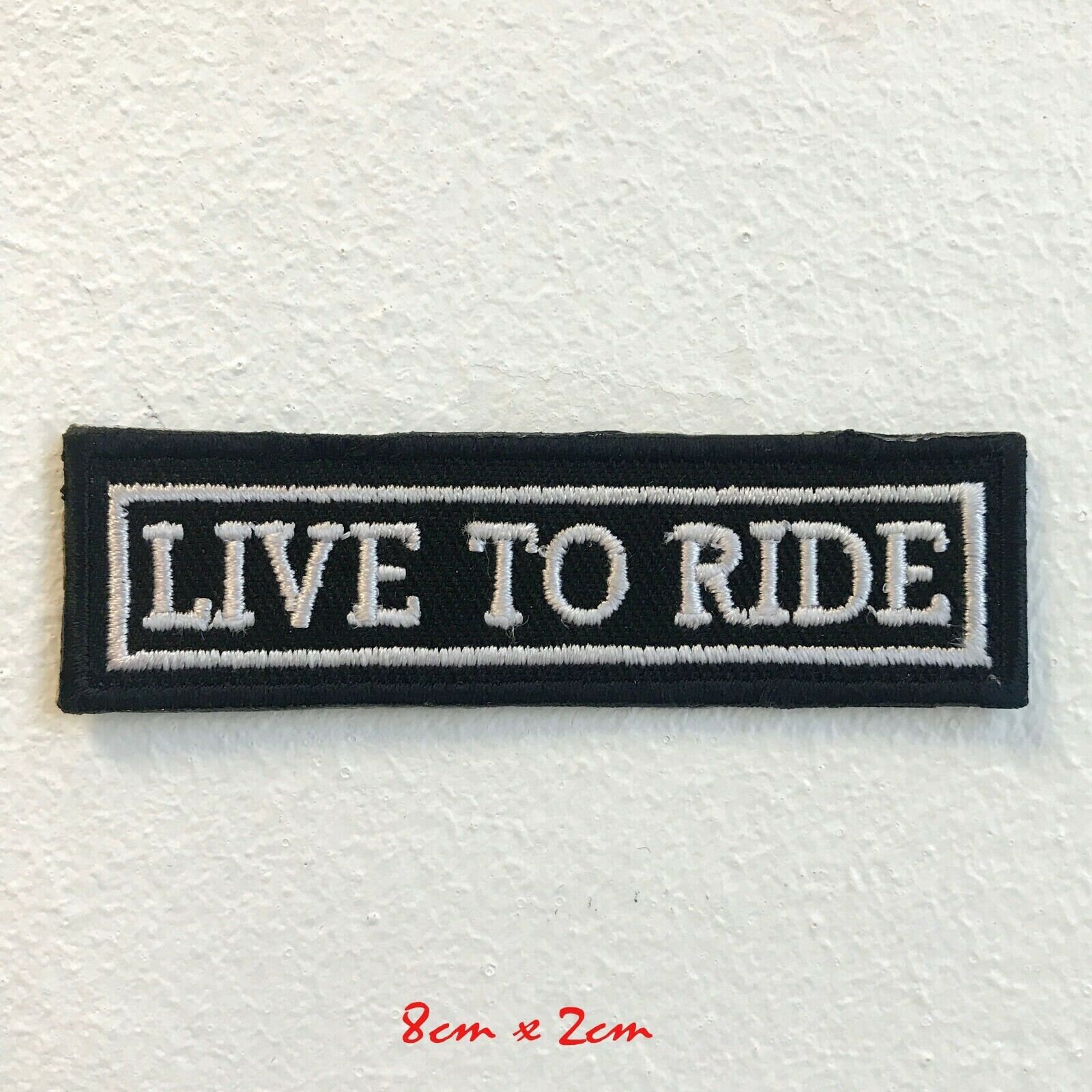 Live to Ride Biker Rider Badge Embroidered Iron on Sew on | Etsy
