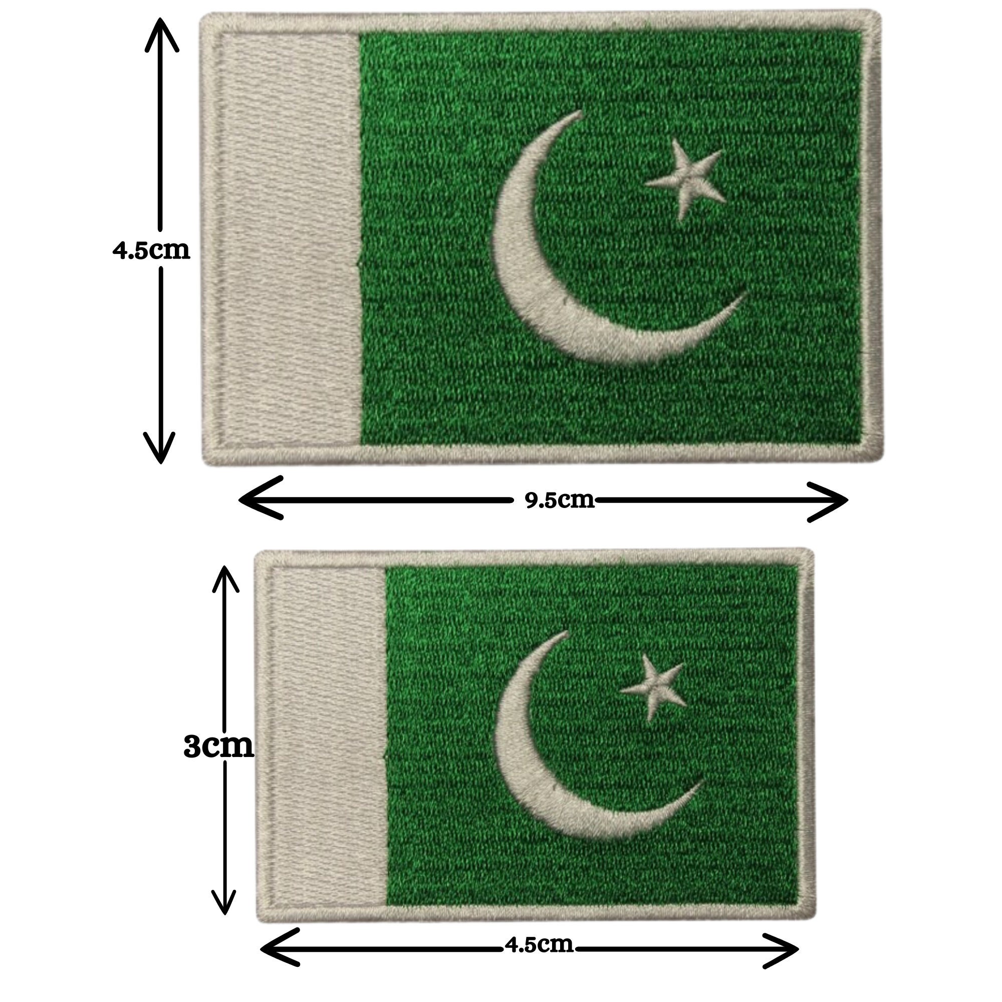 National Country Different Sizes Iron on Patch Embroidered Sew on ...