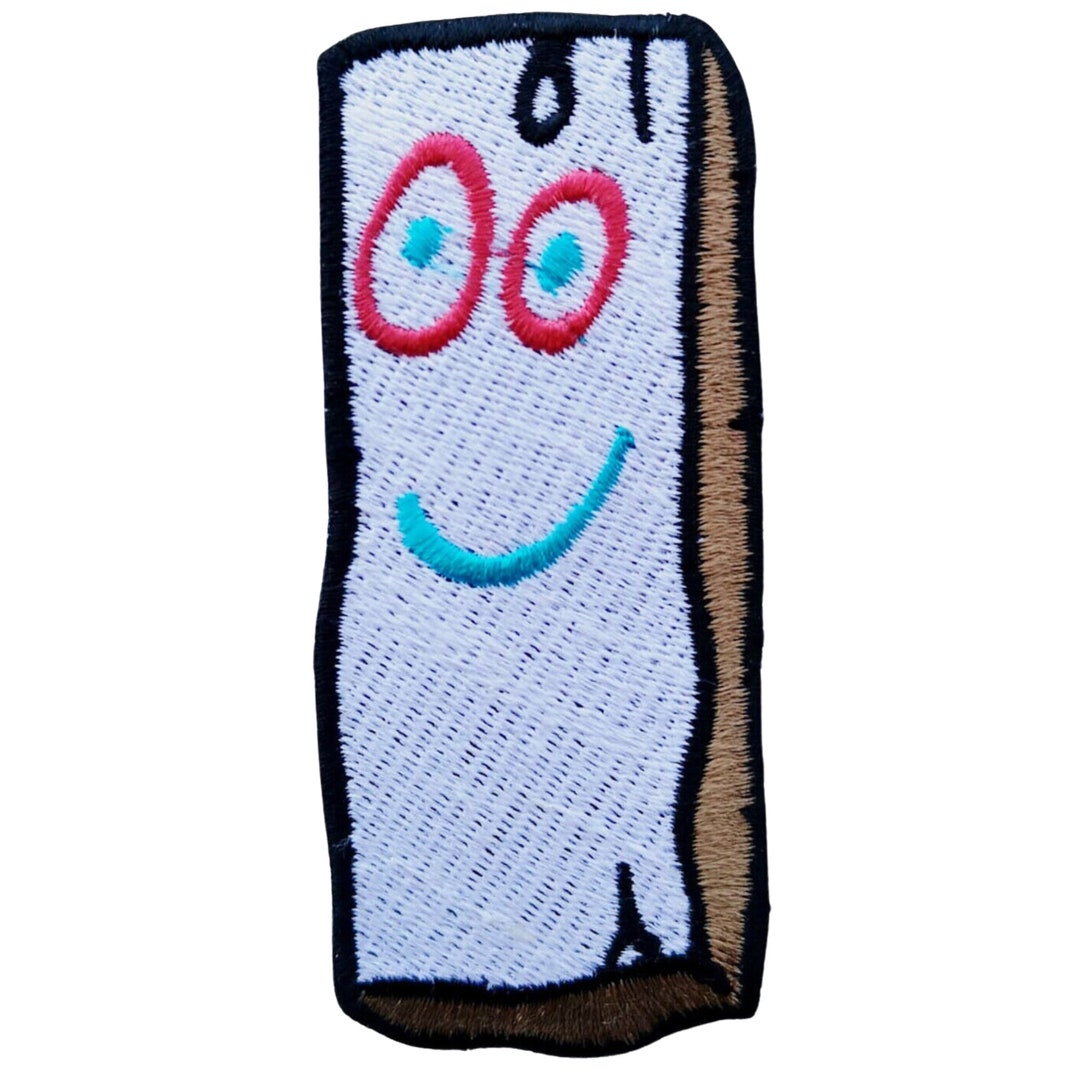 Smiley Paper Bag Clothing Jacket Shirt Badge Iron on Sew on Embroidered ...