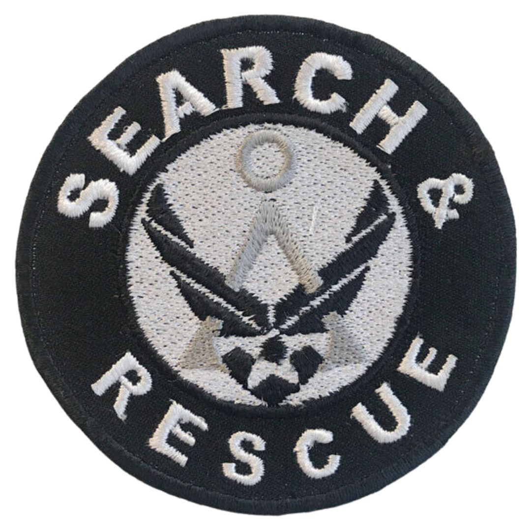 Search and Rescue Badge Iron on Sew on Embroidered Patch Applique - Etsy