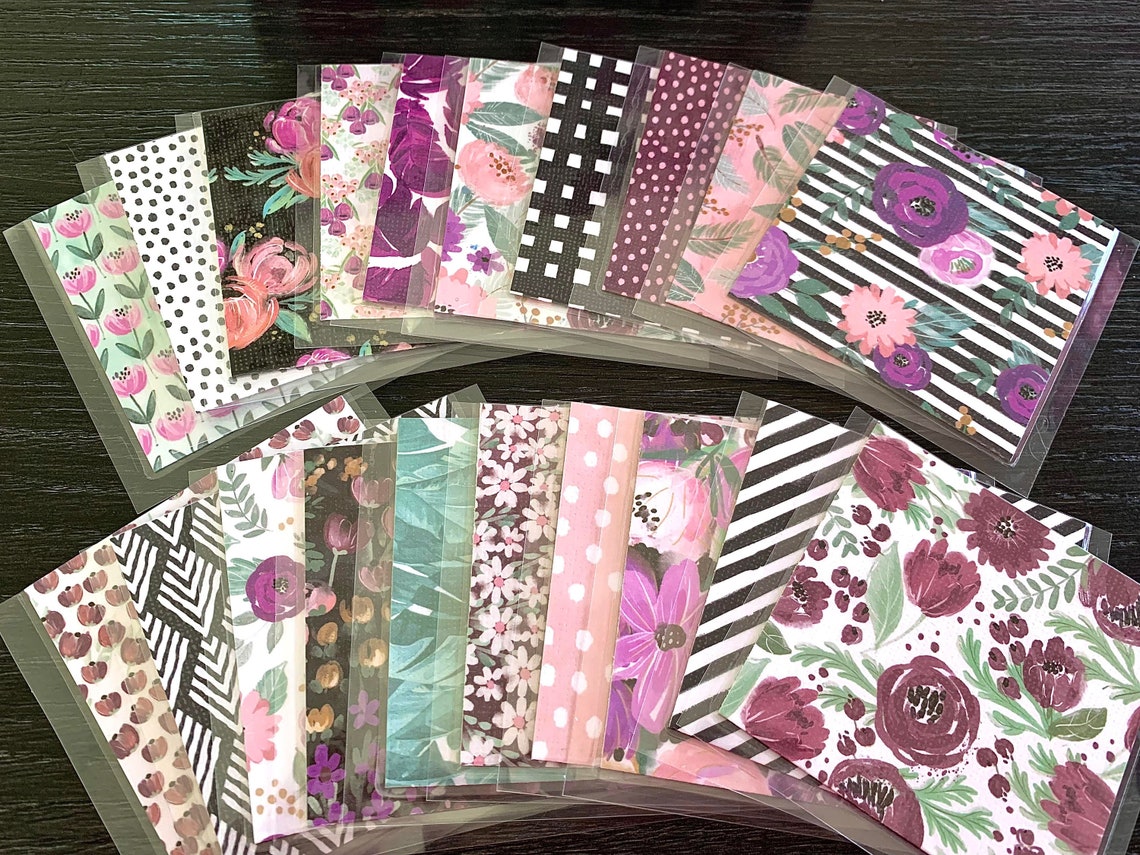 100 Envelope Challenge Kit 52 Week Cash Envelope Box 26 - Etsy