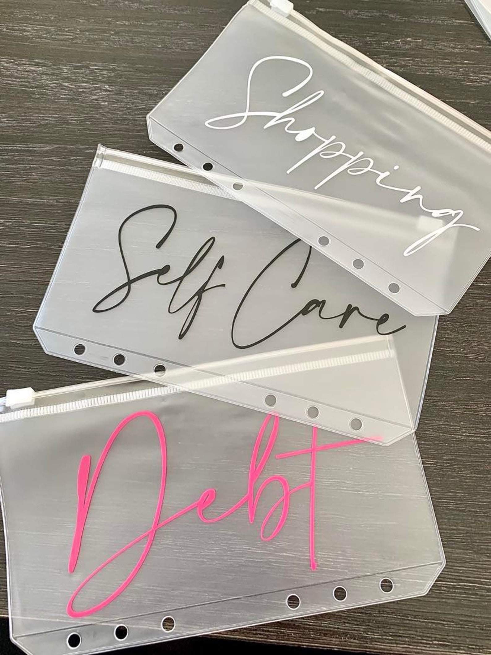 Budget Binder Cash Envelope System Clear Envelopes - Etsy