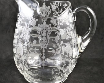 Cambridge Glass Rose Point - Etsy