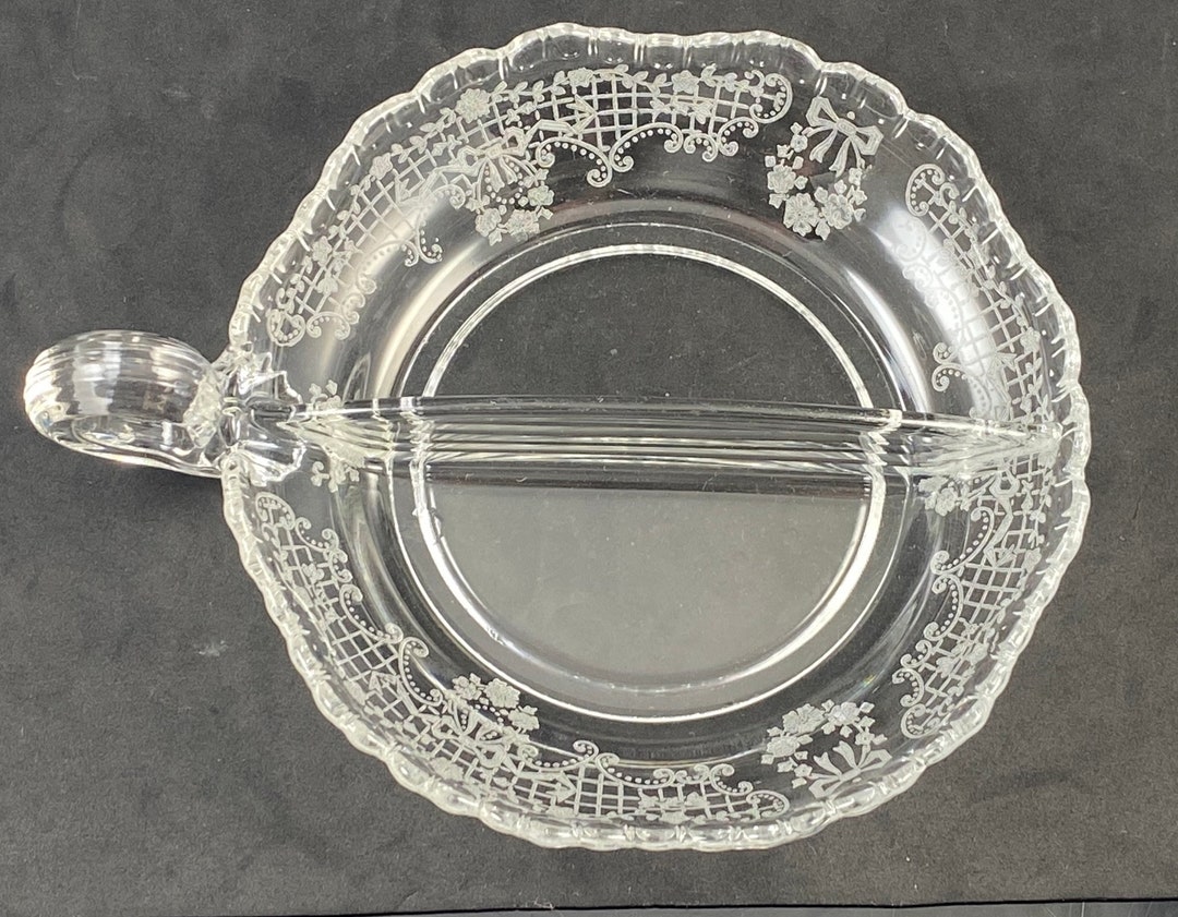 Cambridge, Valencia Etch No. 761, Gadroon, 2 Part Relish, No. 3500/68 - Etsy