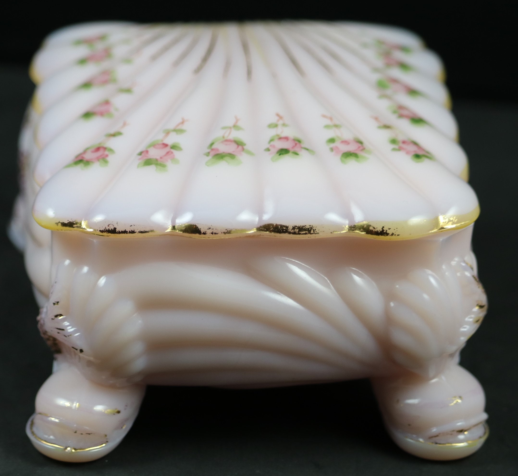Cambridge, Crown Tuscan, Shell, Cigarette or Trinket Box With Cover ...