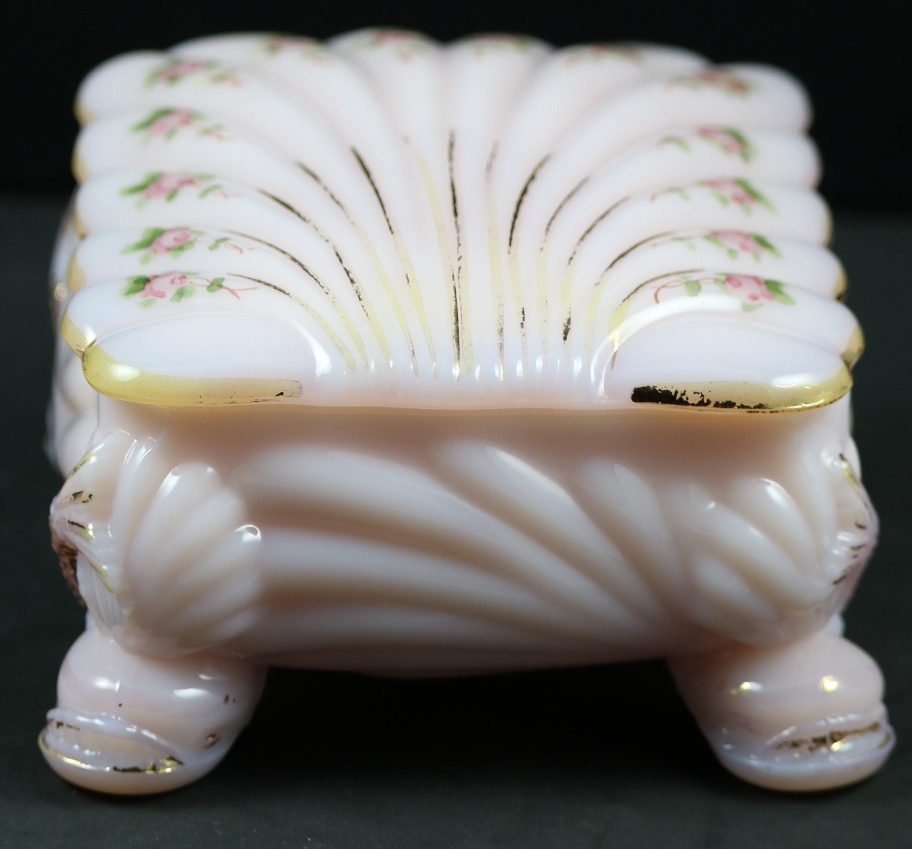 Cambridge, Crown Tuscan, Shell, Cigarette or Trinket Box With Cover ...