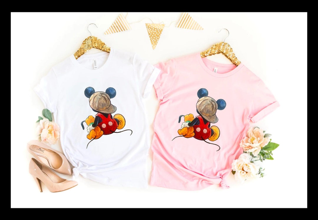 The Iconic Silhouet Backside Mickey Mouse Tee Classic Disney Vibes ...