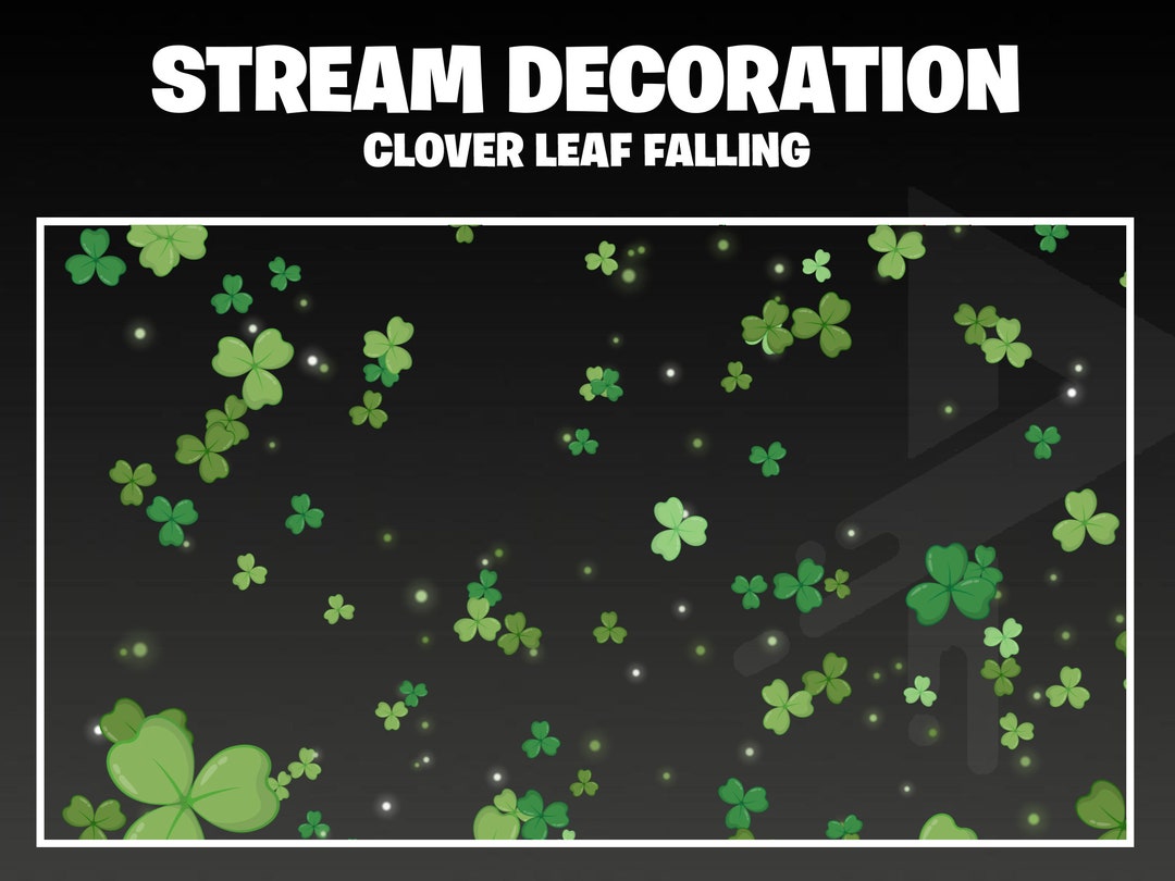Animated Stream Decorations Clover Overlay St Patrick’s Overlay for ...