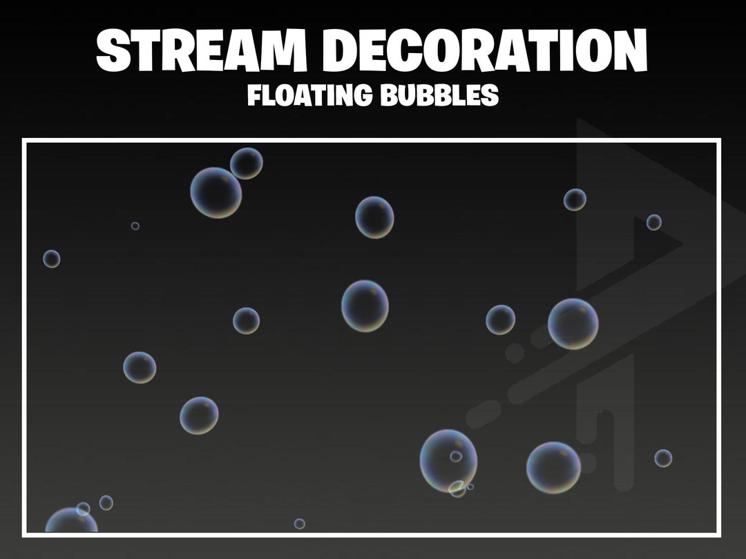 Animated Stream Decorations Floating Bubble Stream Overlay for Twitch ...