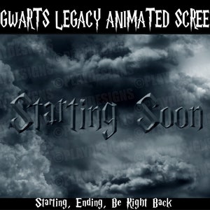 Hogwarts Legacy ANIMATED Screen Overlays for Twitch, Youtube, Facebook ...