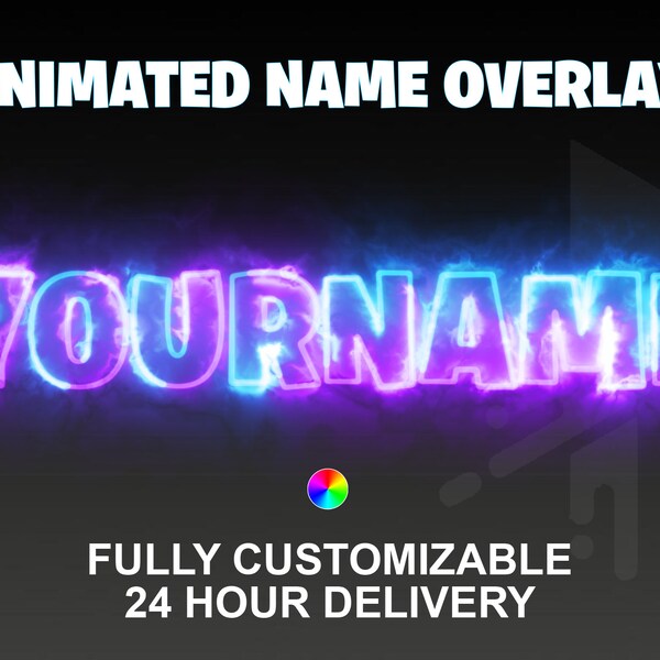 Twitch Name Overlay - Etsy