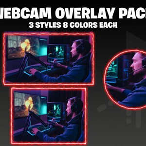 24 Animated Webcam Overlay Stream Pack - Etsy