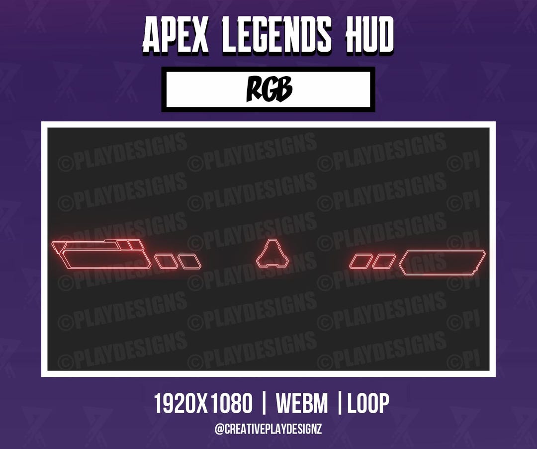 Apex Legends RGB Health Bar Overlay (animated) | Dynamic HUD for OBS ...