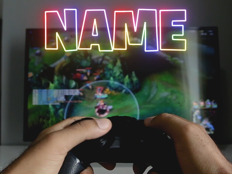 Custom Animated Rainbow Name Overlay OBS, Streamlabs, Twitch, Youtube, Tiktok - Etsy