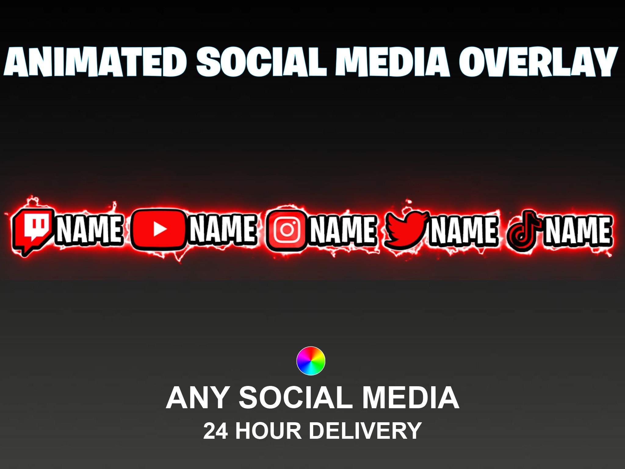 Social Media Overlay Template Social Media Overlay Template