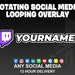 Custom Social Media Overlay for Twitter Twitch Tiktok Discord Instagram ...