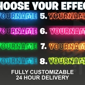 Custom Animated Name Overlay for OBS, Streamlabs, Twitch, Youtube ...