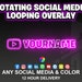 Custom Social Media Overlay for Twitter Twitch Tiktok Discord Instagram ...