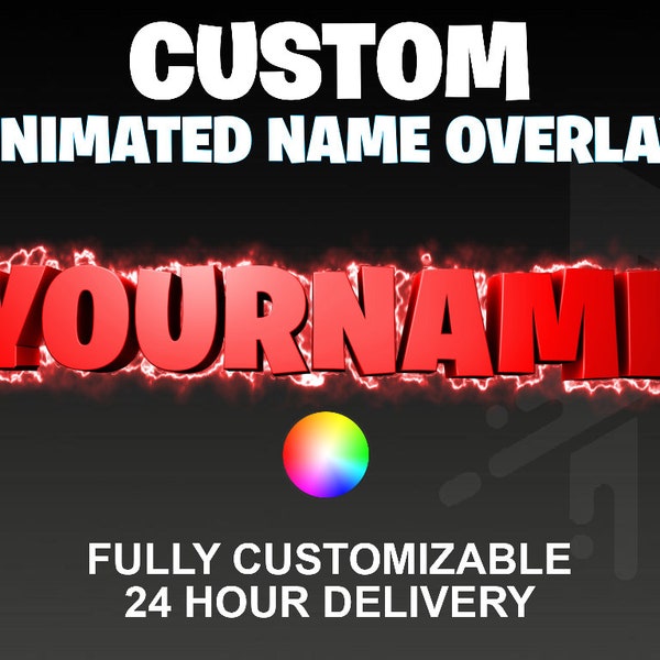 Custom Animated Overlays - Etsy