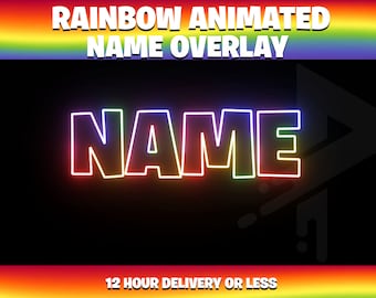 Custom Animated Name Overlay for Twitch Kick Streaming OBS WEBM Streamlabs Twitch Kick Stream ...