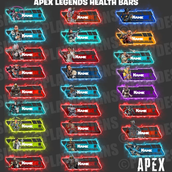 Health Bar Overlay Animated - Etsy