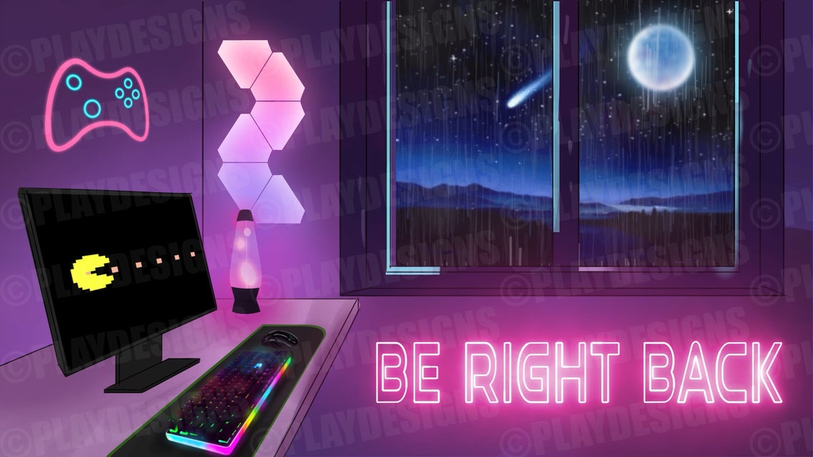 ANIMATED Gaming Room Screen Overlays for Twitch, Youtube, Facebook ...