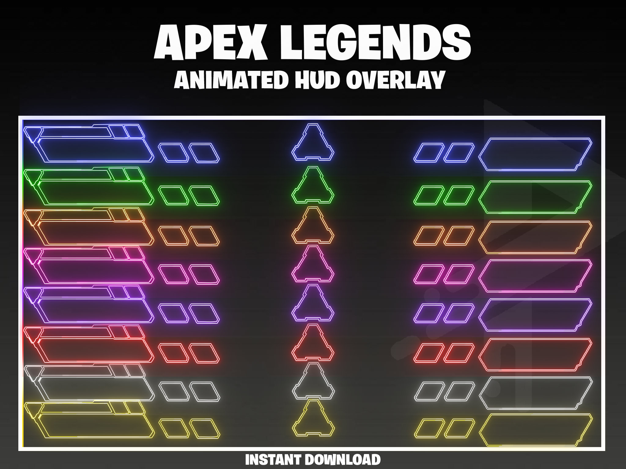 Apex Legends Animated HUD Health Bar Overlay for Streaming, Youtube ...