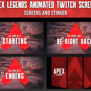 Animated Apex Legends Twitch Screens Overlay Starting, Be Right Back ...