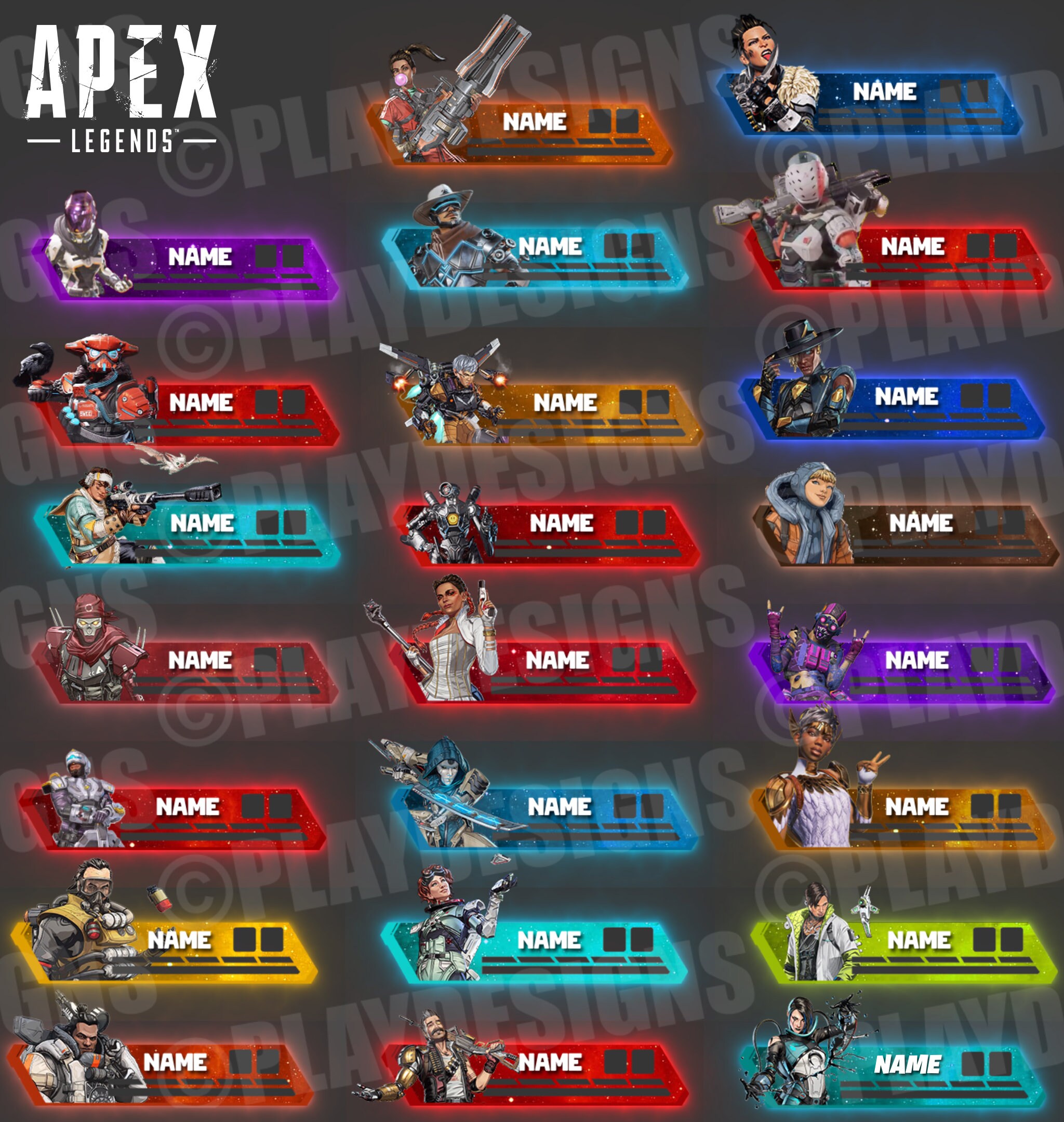 Twitch Overlay Apex Legend - Etsy