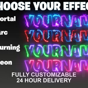 Custom Animated Name Overlay | OBS, Streamlabs, Twitch, Youtube, Tiktok ...