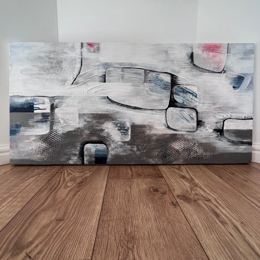 Abstract Painting 38 X 20 Inches windows to the Unknown - Etsy