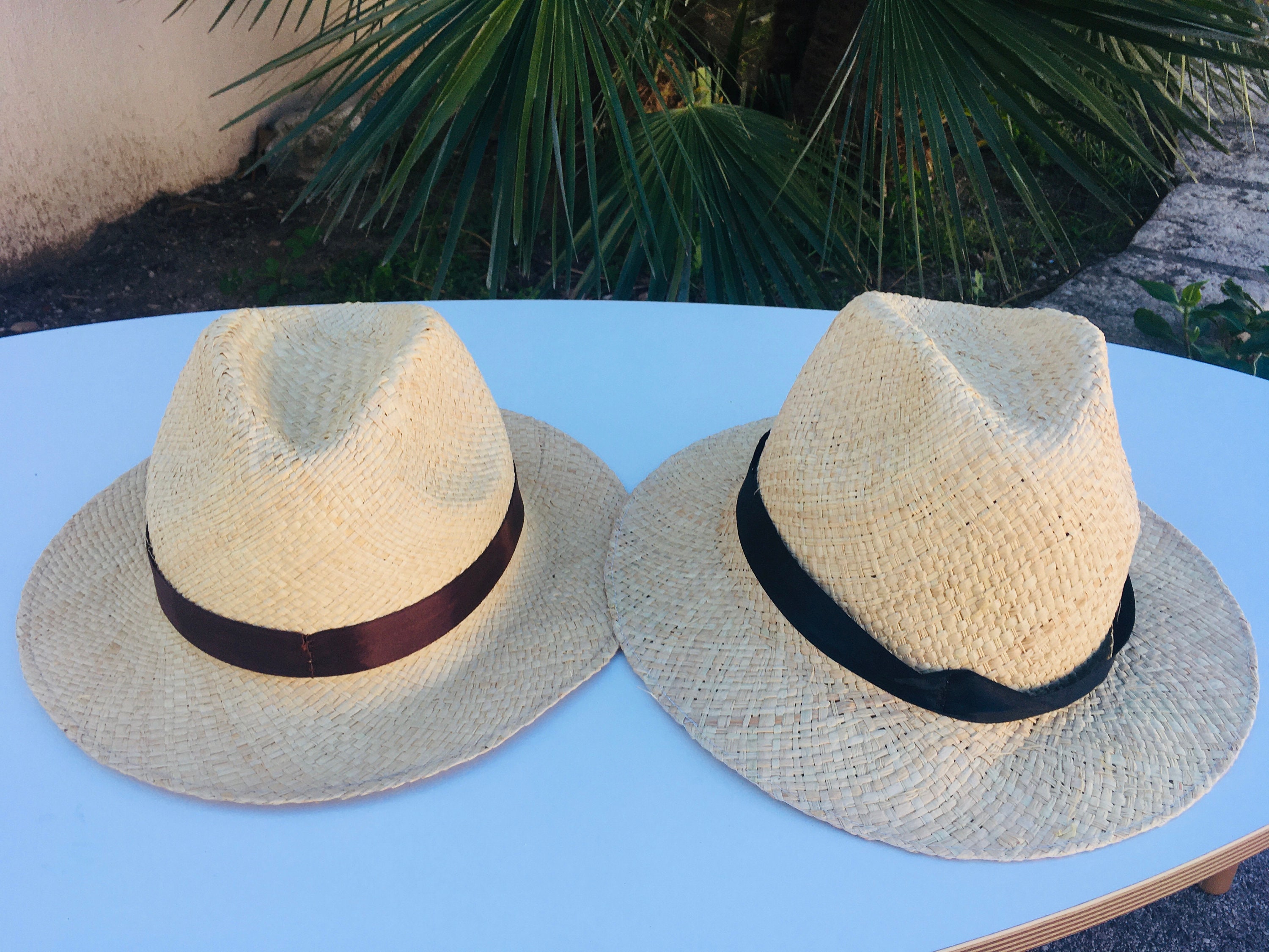 Hand Woven Raffia Hat - Etsy