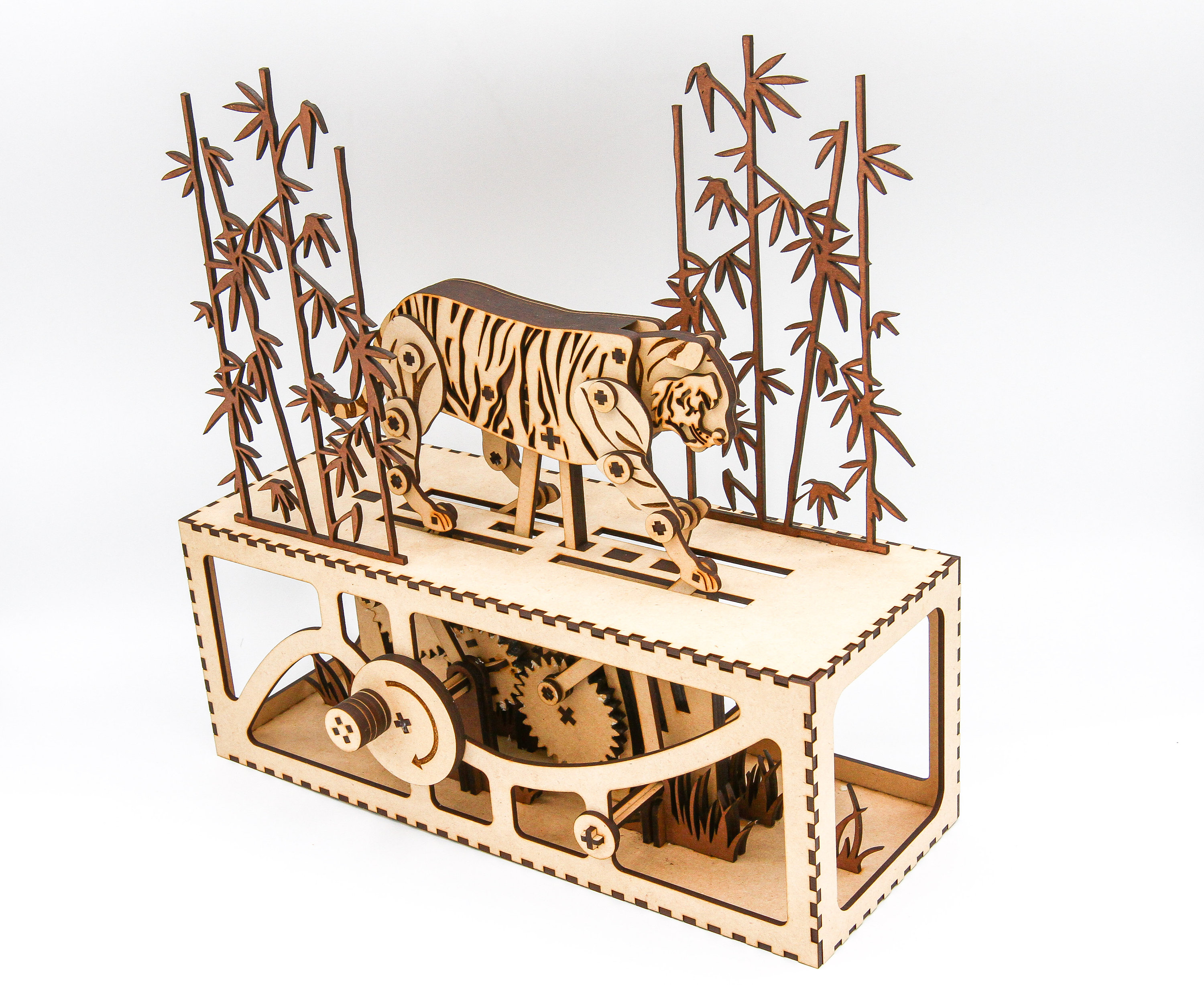 Walking Tiger Automata Laser Cut Files SVG Files - Etsy