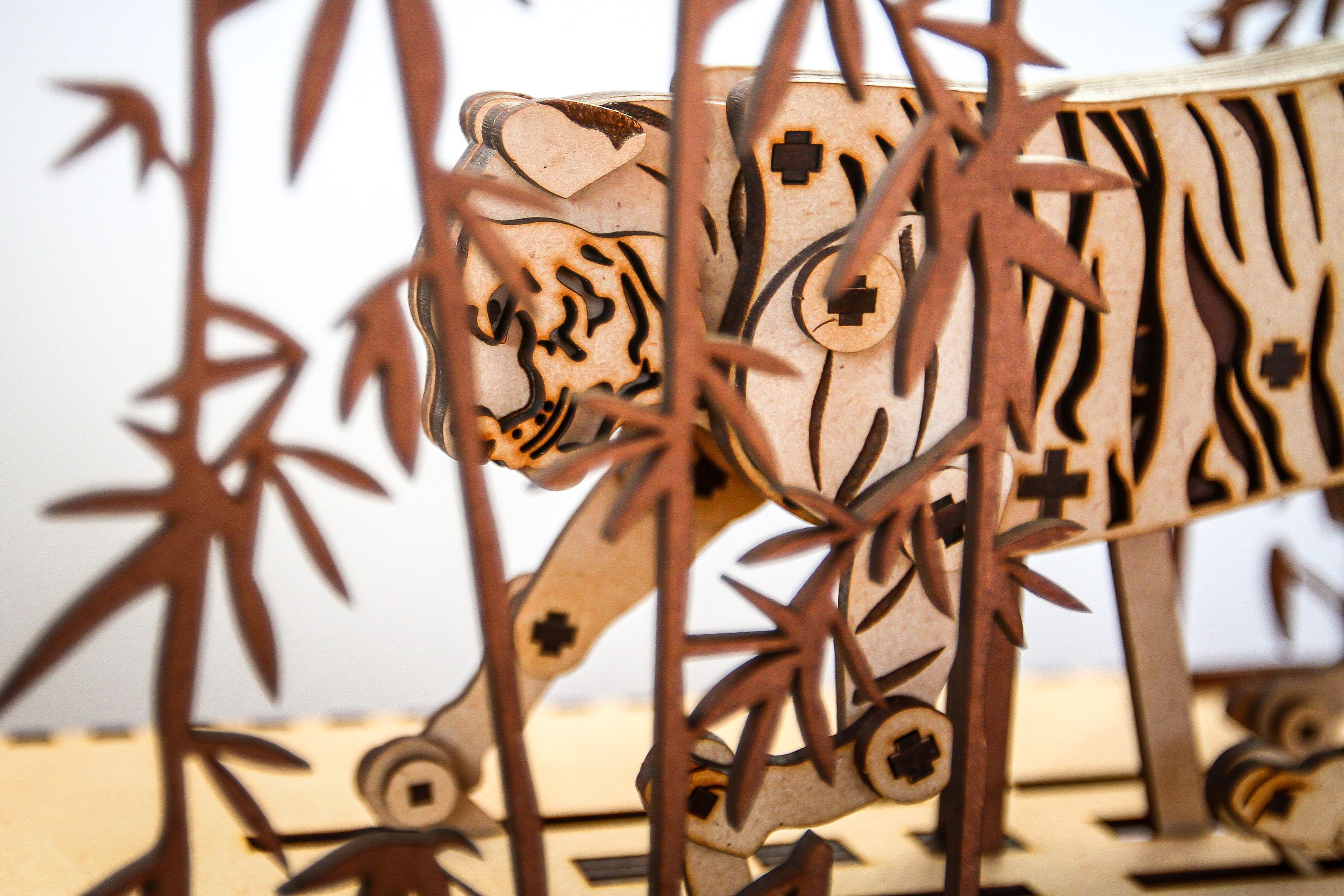DIGITAL FILE - Walking Tiger Automata - Laser Cutter Files ...