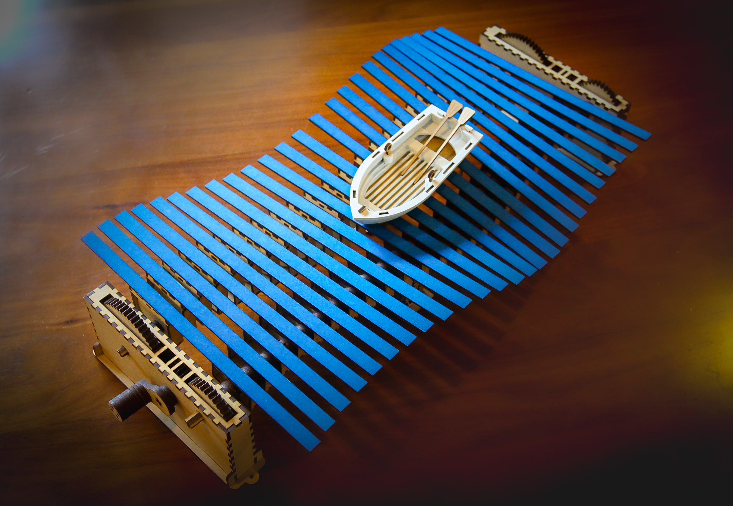 DIGITAL FILE - Kinetic Wave Automata - Moving Sculpture - Laser Cutter ...