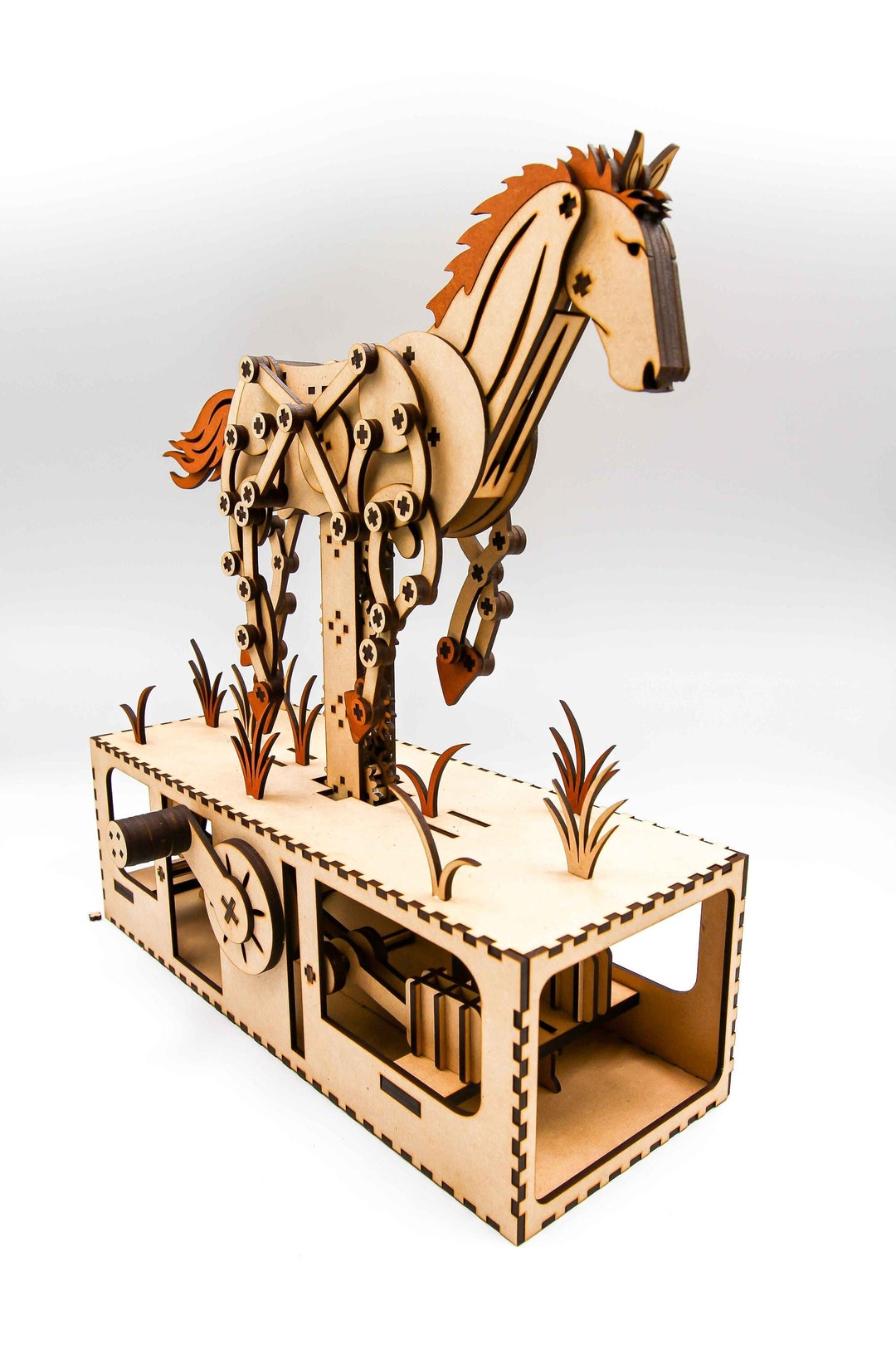 DIGITAL FILE - Running Horse / Reindeer Automata - Laser Cutter Files ...