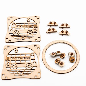 DIGITAL FILE Kinetic Coasters SET 7 Transportation Hand Spinner Fidget ...