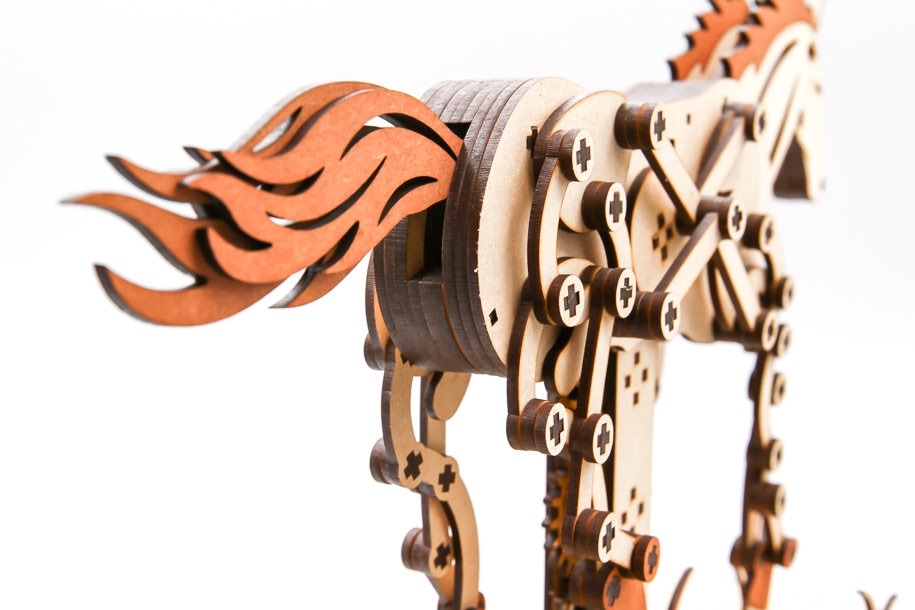 Running Horse Automata Laser Cut Files SVG Files | Etsy Canada