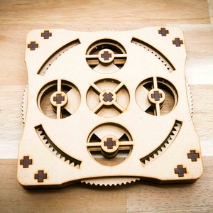 Kinetic Coasters SET 4 Hand Spinner Fidget Spinner Automata Laser Cut ...