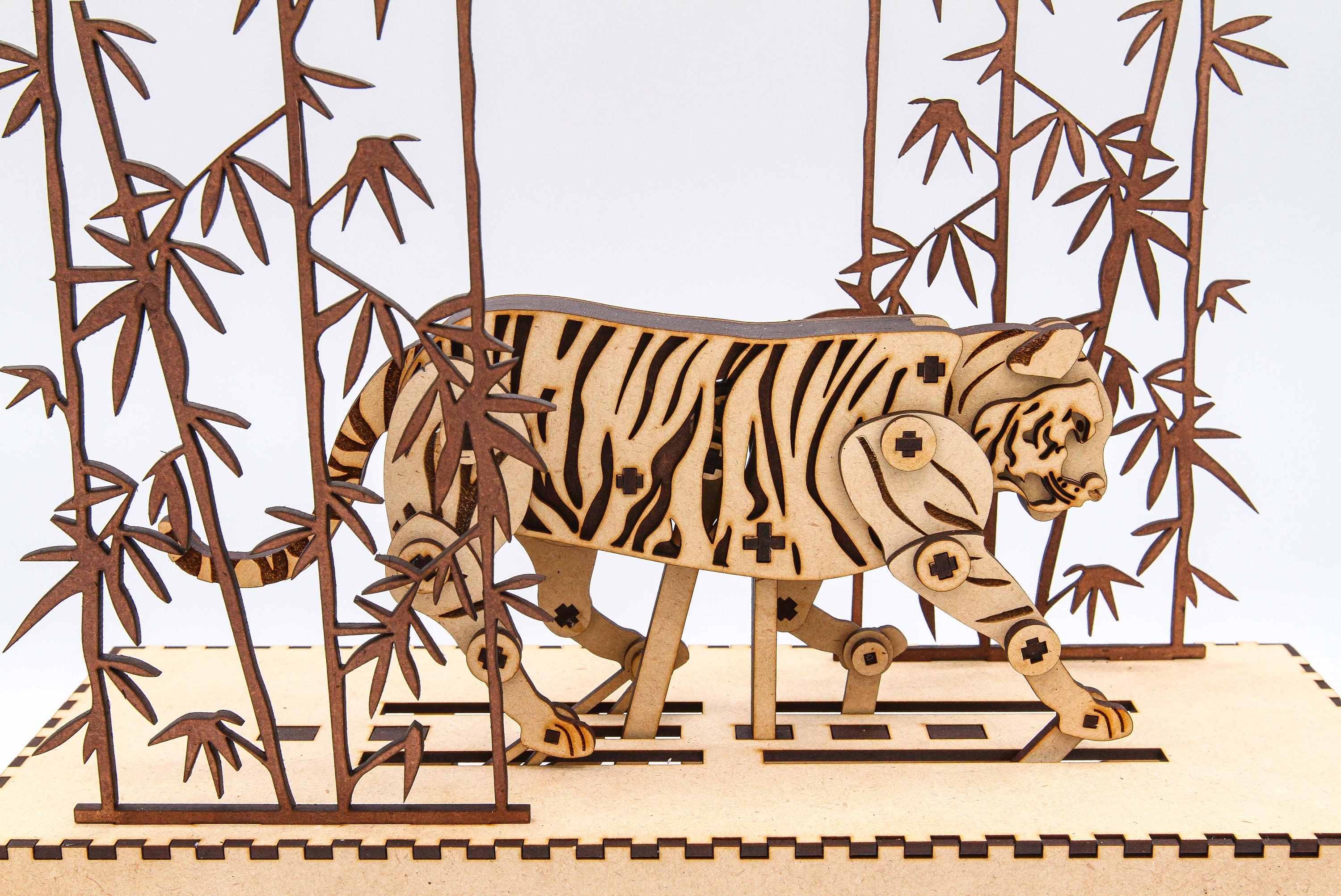 Walking Tiger Automata Laser Cut Files SVG Files - Etsy