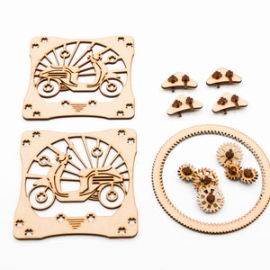 DIGITAL FILE - Kinetic Coasters SET 8 - Transport - Hand Spinner ...