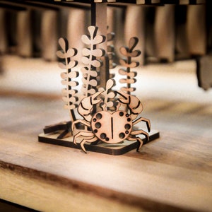 DIGITAL FILE - Kinetic Wave Automata - Moving Sculpture - Laser Cutter ...