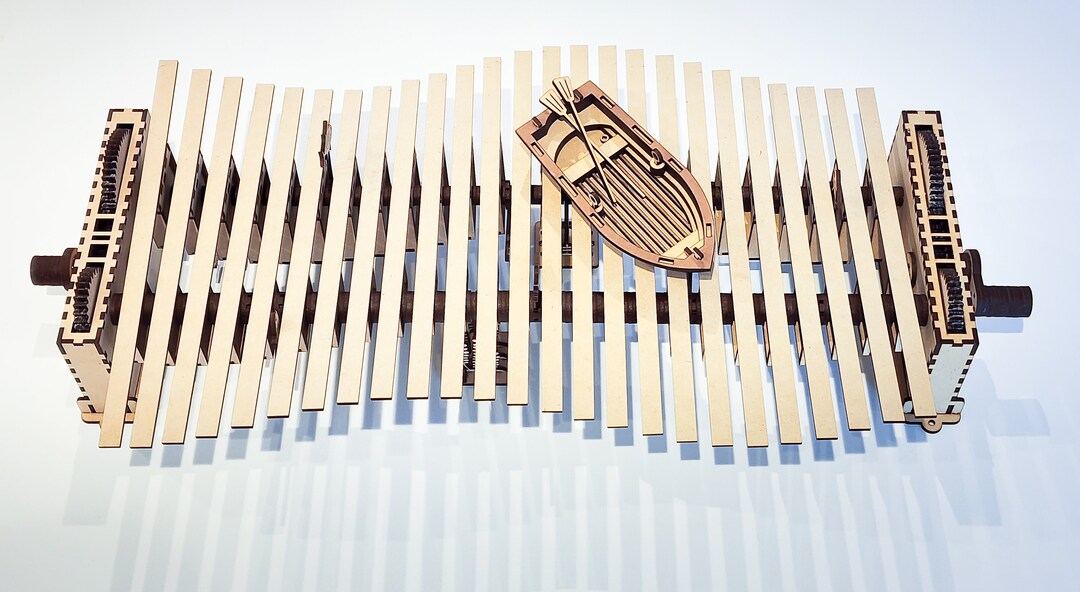 DIGITAL FILE - Kinetic Wave Automata - Moving Sculpture - Laser Cutter ...