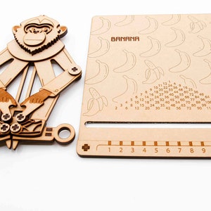 Laser Cut Mechanical Math Monkey: Calculator Plans Addition and ...