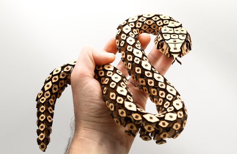 Laser Cut Snake Automata Plus Extra Snake: Digital Files to Download - Etsy