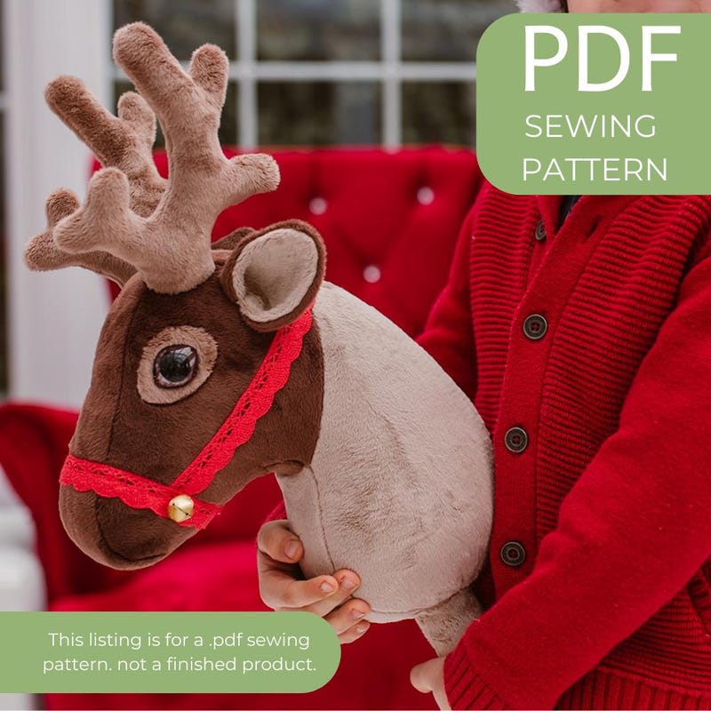 Stuffed Reindeer - Etsy