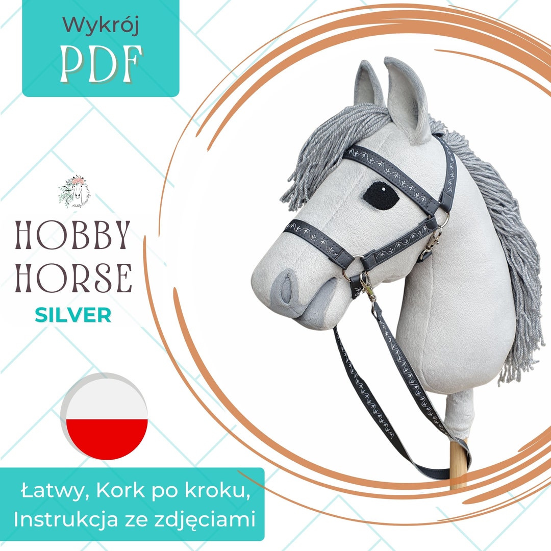 Polish: Hobby Horse Silver PDF Sewing Pattern and Tutorial, DIY Stick ...